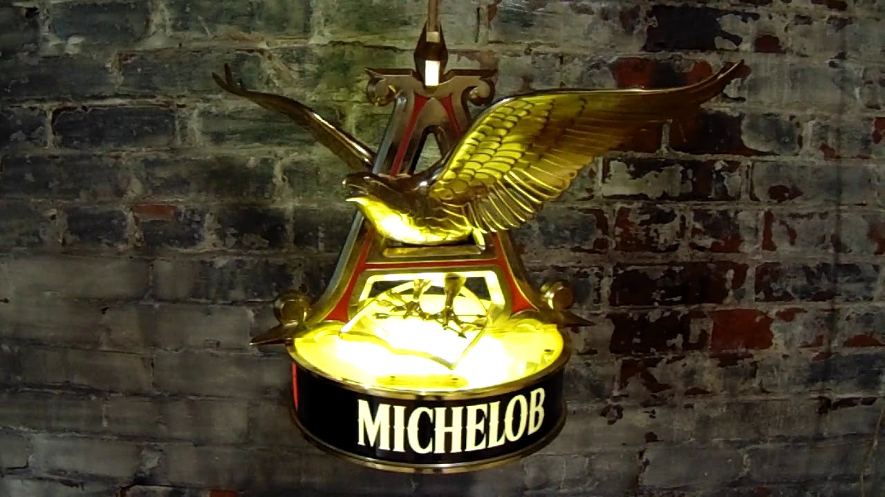 Michelob Rotating Lighted Advertising - YouTube