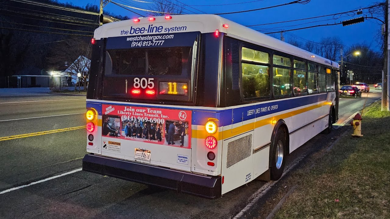 Westchester Bee-Line: Onboard 2008 Orion V Suburban #805 on RT 11 to ...