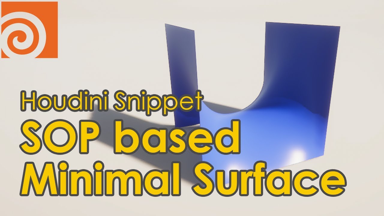 [Houdini Snippet] SOP based Minimal Surface with Houdini - YouTube