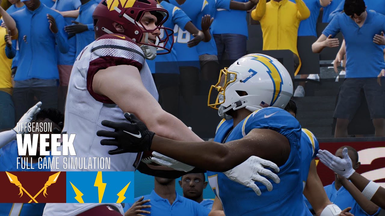 Commanders vs. Chargers | Madden NFL 25 Simulation - YouTube