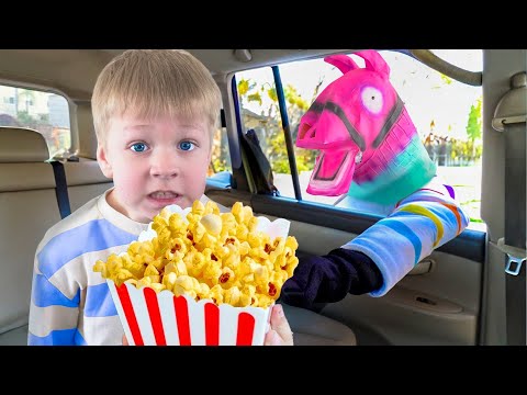 Amelia & Arthur's Drive in Movie Night Popcorn Surprise!