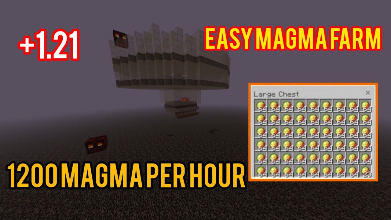 How to make easy magma farm in minecraft 1.21 - YouTube