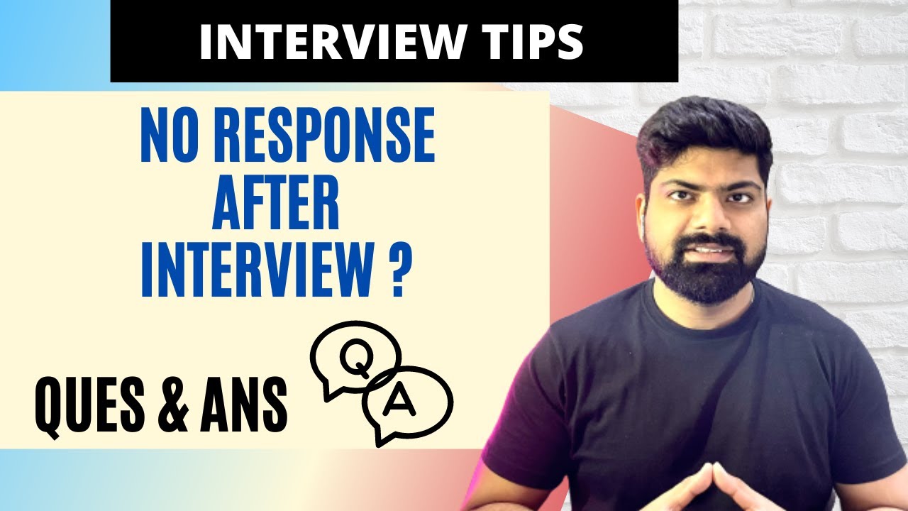 No Response after Interview from HR | Q & A - YouTube