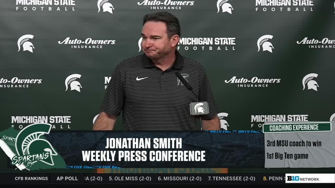 Jonathan Smith Week 3 Press Conference | B1G Football - YouTube
