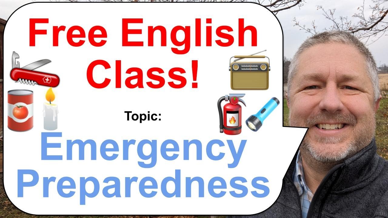 Let's Learn English! Topic: Emergency Preparedness 🕯️🔦📻 - YouTube
