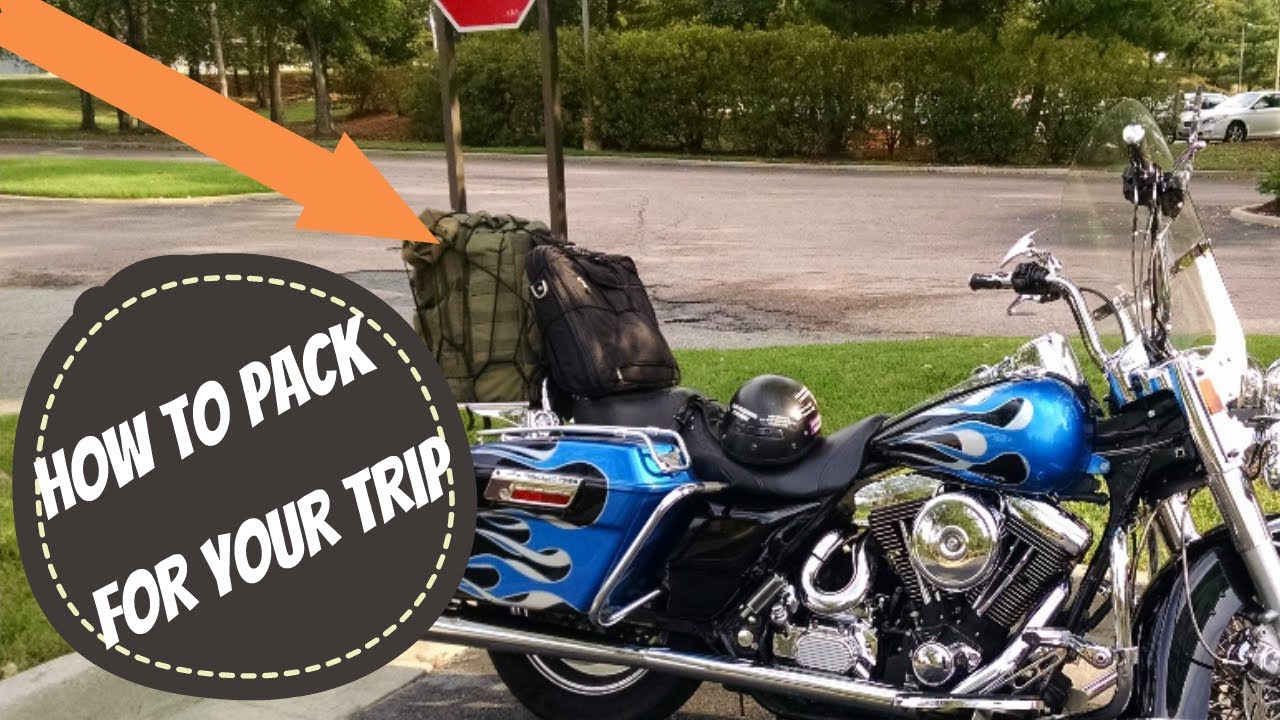 How To Pack For A long Motorcycle Ride - YouTube