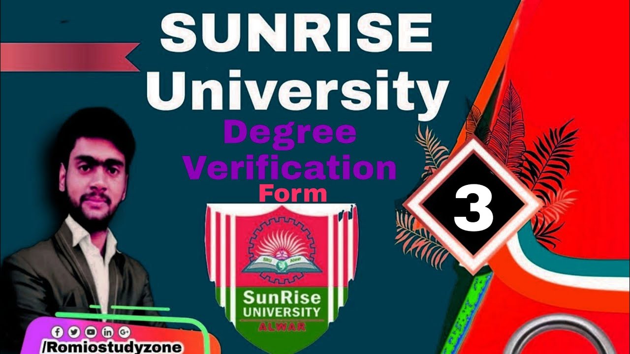 Sunrise University Alwar Verification Form Fill Up 2023 Sunrise sunrise-university-alwar-verification-form-fill-up-2023-sunrise