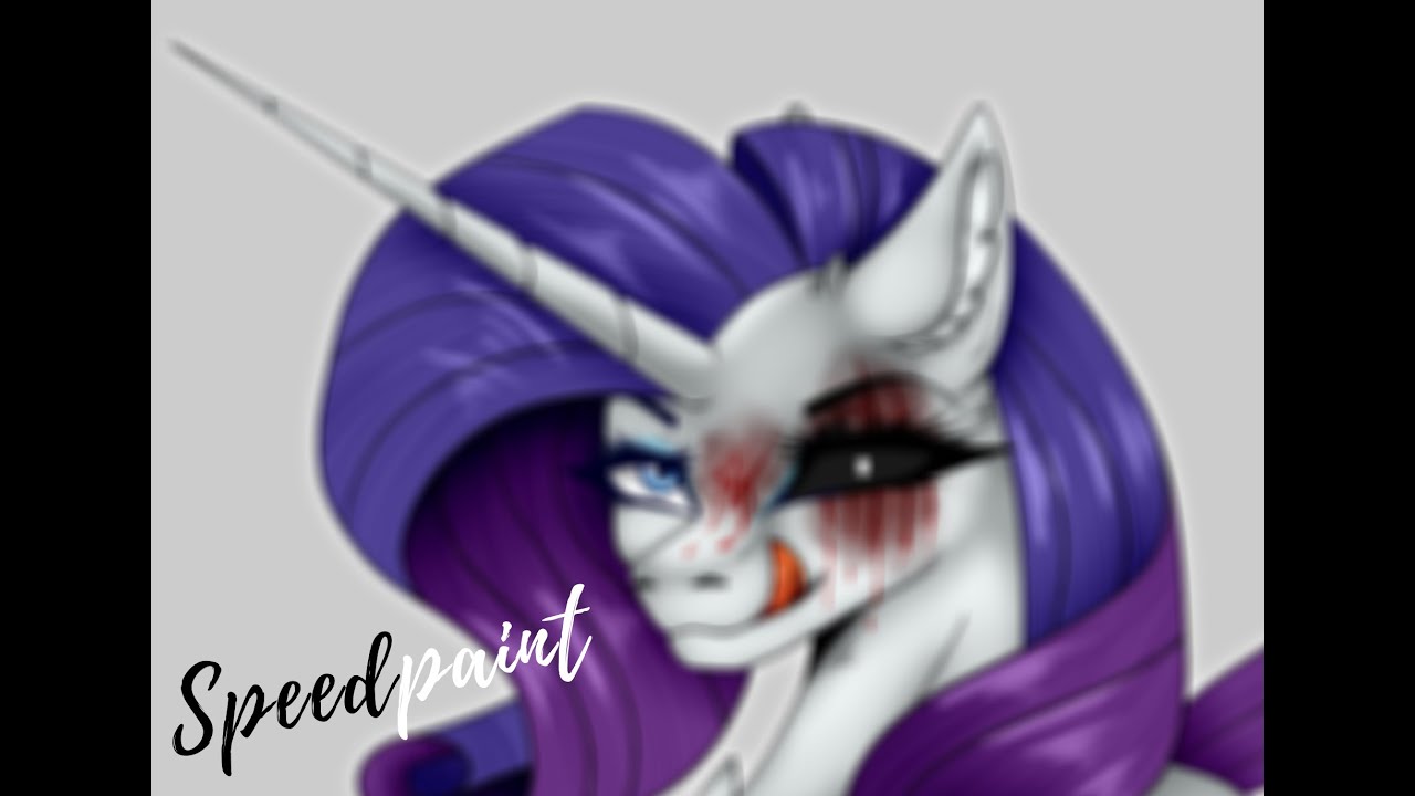 [Gore/+13] MLP Speedpaint- Lil' Miss Rarity - YouTube