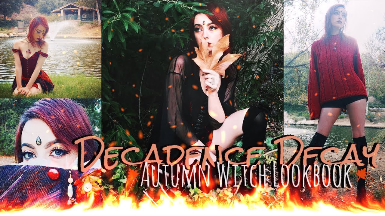 🍁 Decadence Decay🍄 || ☙Autumn Witch Lookbook - YouTube