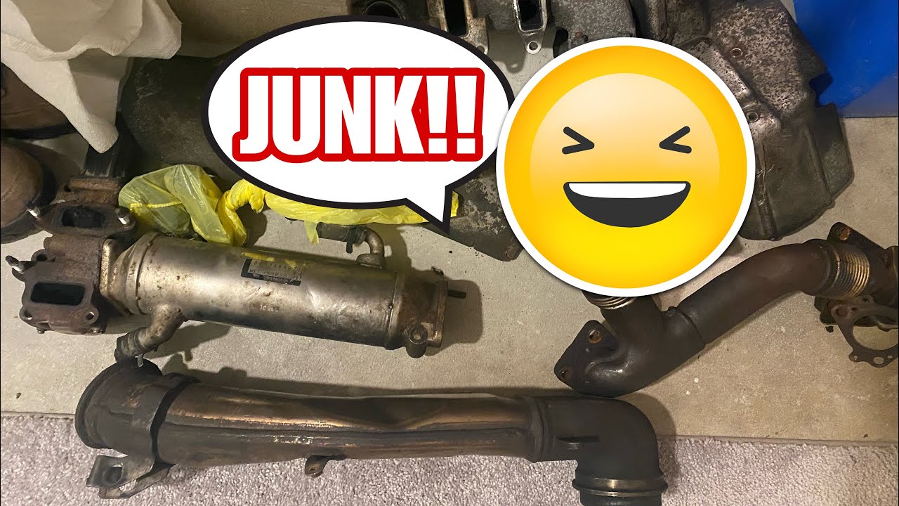 EGR Delete Part 5 - Removing Y Bridge Elbow & Coolant Crossover! - YouTube