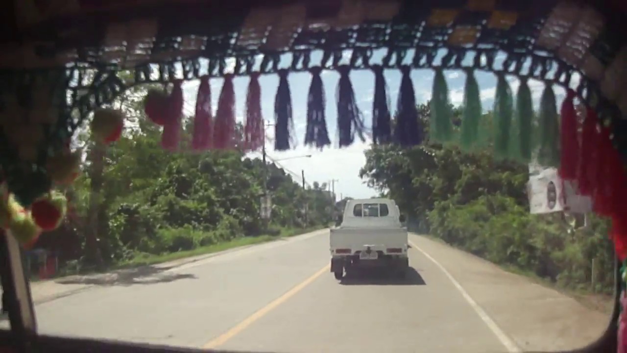 Tricycle motorcycle cab ride Bohol Philippines - YouTube