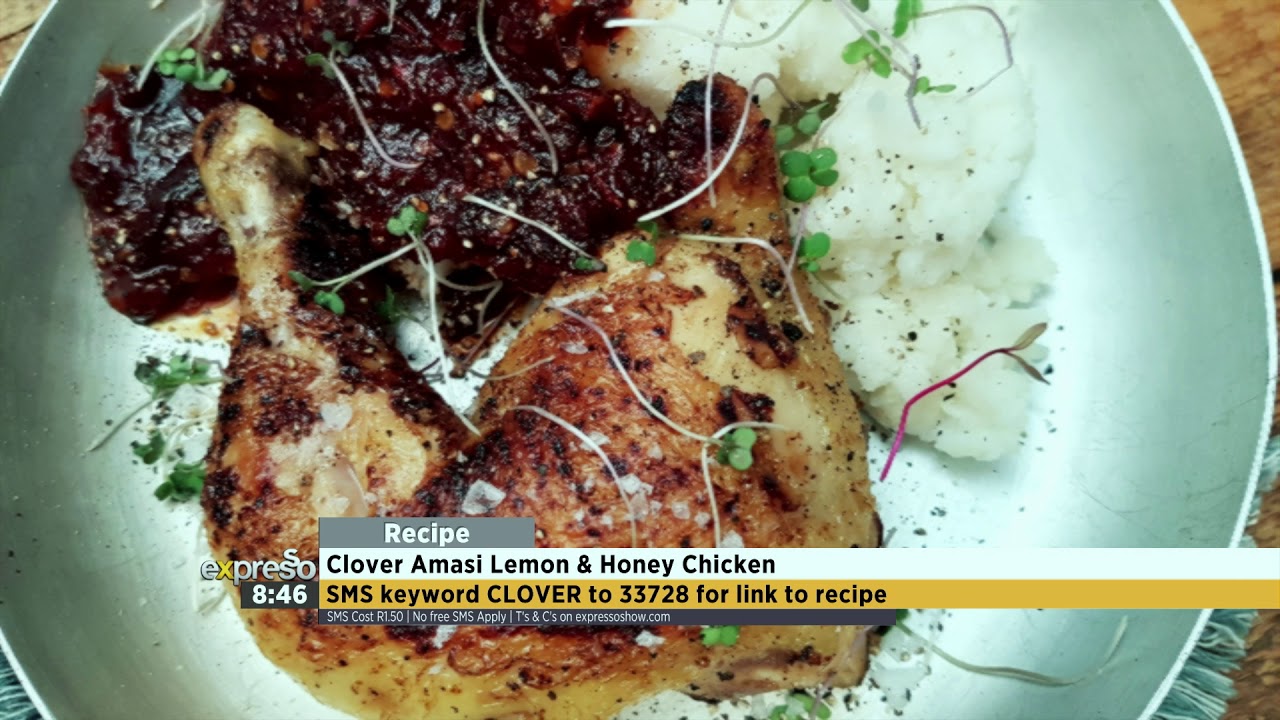 Clover Amasi Lemon & Honey Chicken - YouTube