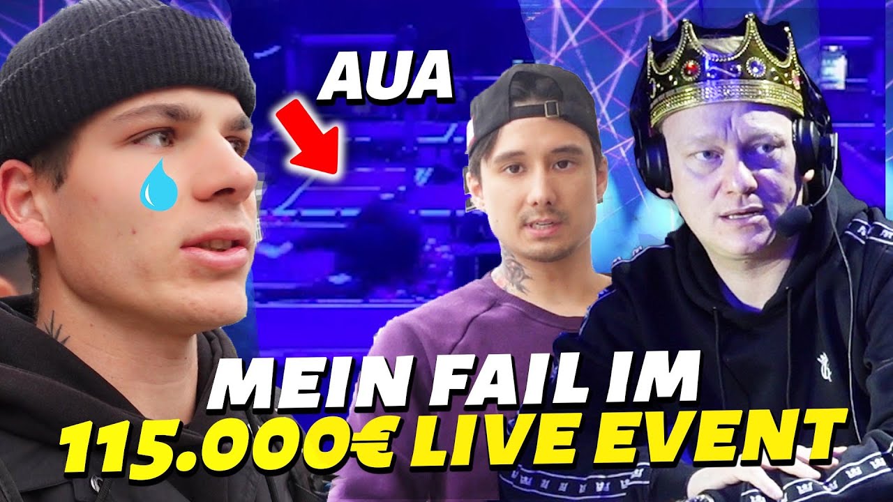 MEIN FAIL im 115.000€ LIVE EVENT 😱 mit Knossi, Trymacs, Papaplatte ...
