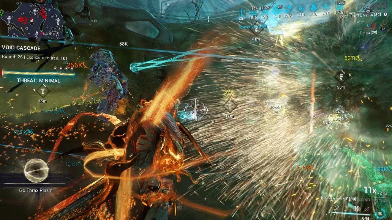 [Warframe] Excalibur Umbra - Exalted Blade | Solo | Void Cascade SP ...