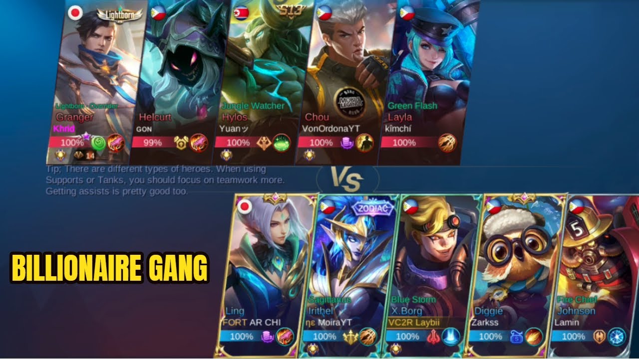 CUSTOM 5V5 NG BILLIONAIRE GANG SA MOBILE LEGENDS(SUPER LAUGH TRIP) | ML ...