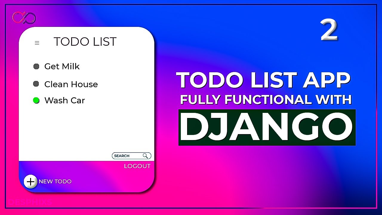 Django To Do List App With User Registration & Login | Part 2 - YouTube