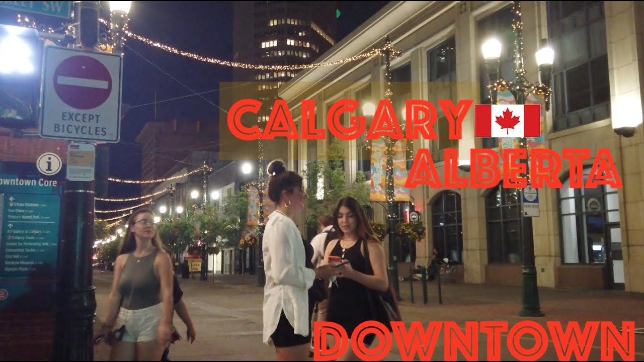 Downtown Calgary, Canada - 4K City Life 2021 (with Music) - YouTube