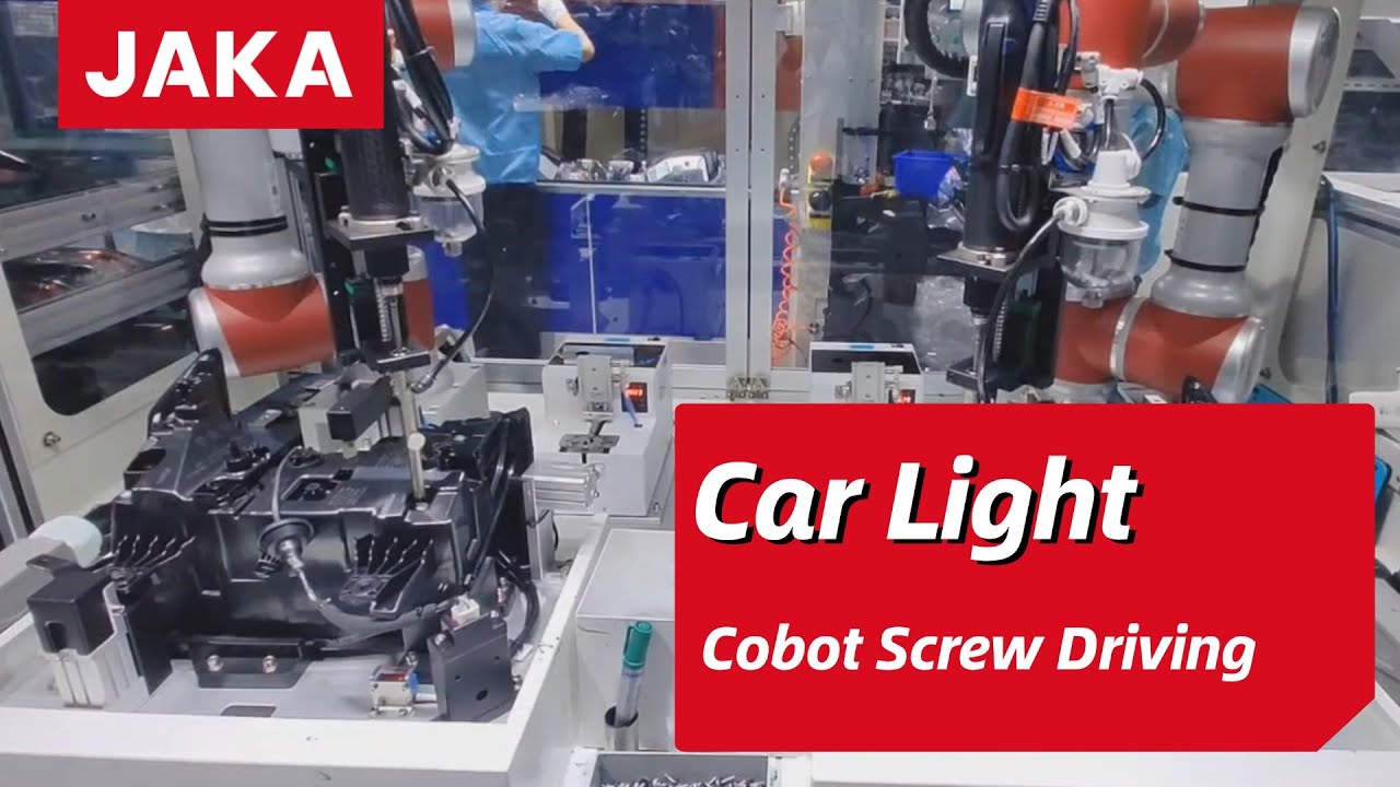 Cobot Screw Driving on Car Lights - YouTube
