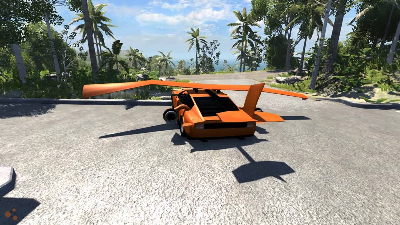 BeamNG Drive - DSC Rocket Plane Bolide - YouTube