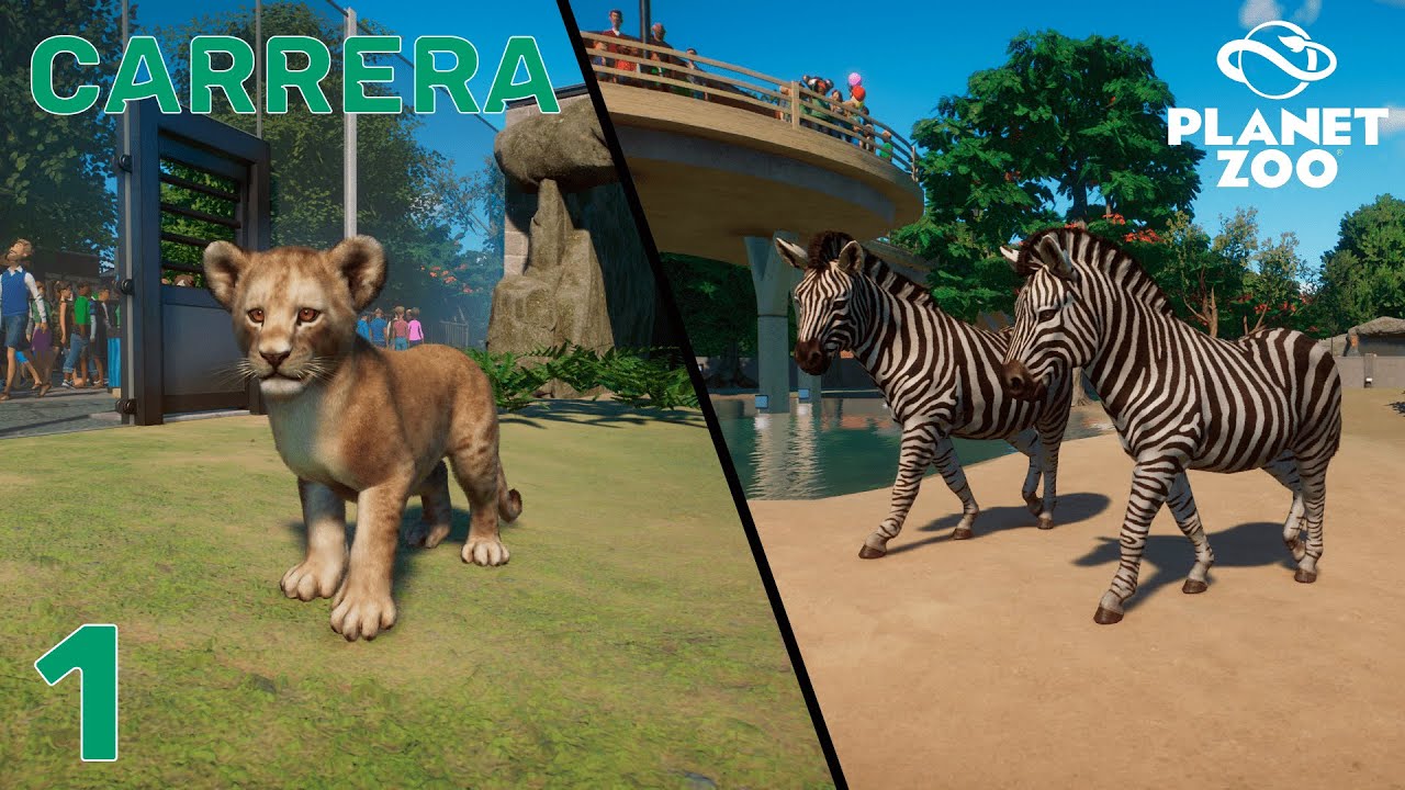 Primer día en el zoo - Modo Carrera #1 - Planet Zoo 🦁 - YouTube