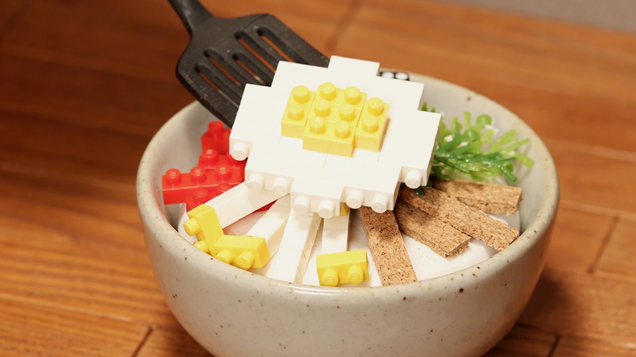 Cute Lego Bibimbap Cooking | Stop motion Cooking | ASMR | Lego In Real ...