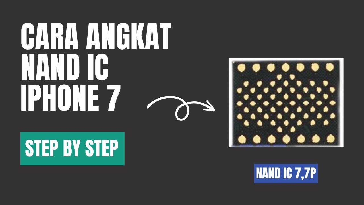 Cara mengangkat ic Nand iPhone 7, 7Plus - YouTube