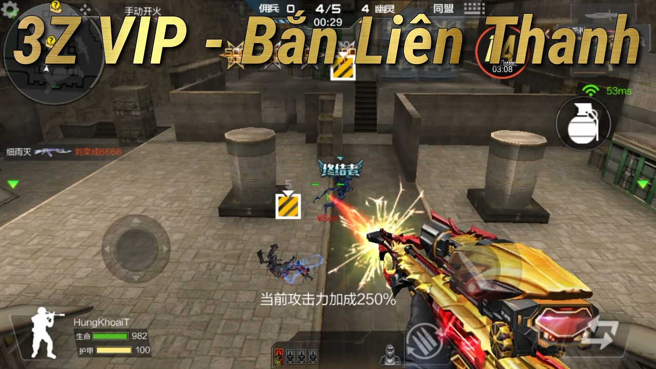 Bình Luận CF Mobile - 3Z VIP , 3 Rerret Bắn Liên Thanh Như HACK , Đột ...