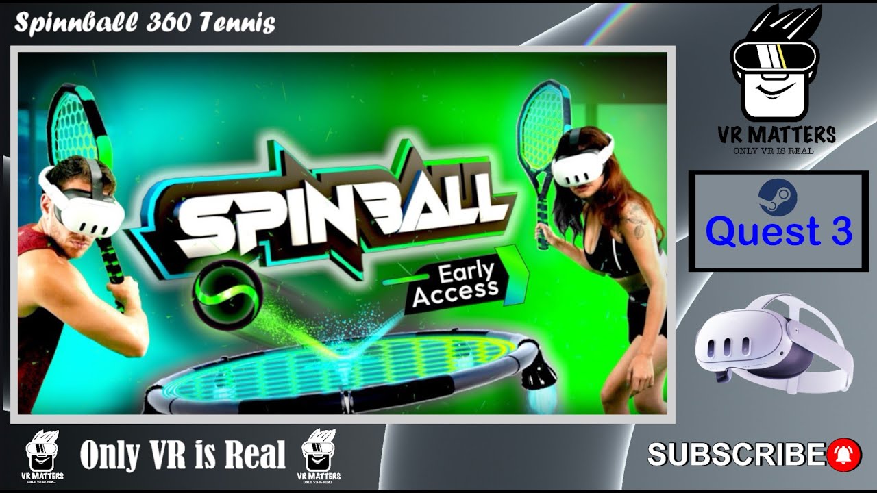 Spinnball Tennis 360 - Mixed Reality - erster eindruck - Quest 3 - YouTube