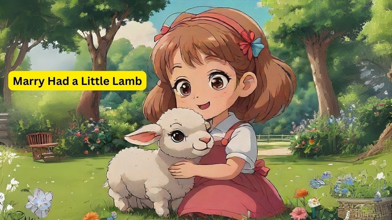 Mary Had A Little Lamb Nursery Rhyme With Lyrics - Cartoon Rhymes ...