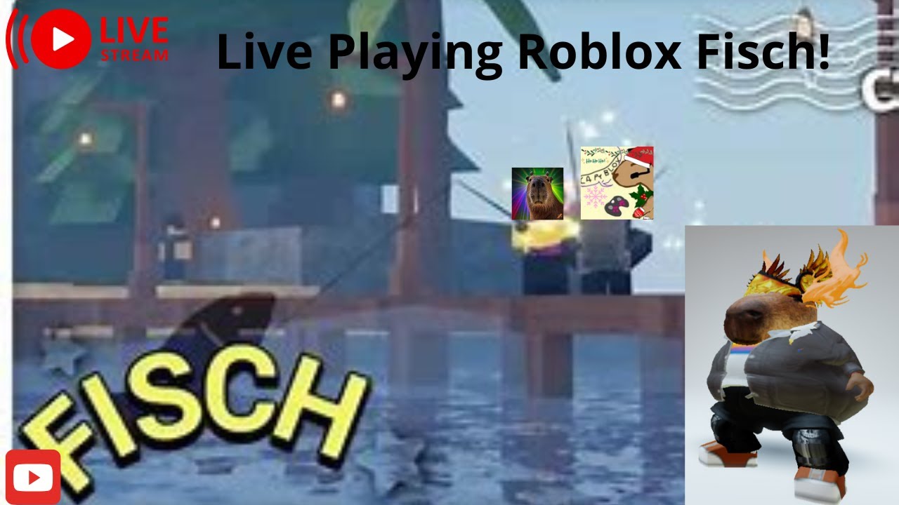 Playing Roblox Fisch Live Giveaways For Free Fish! - YouTube