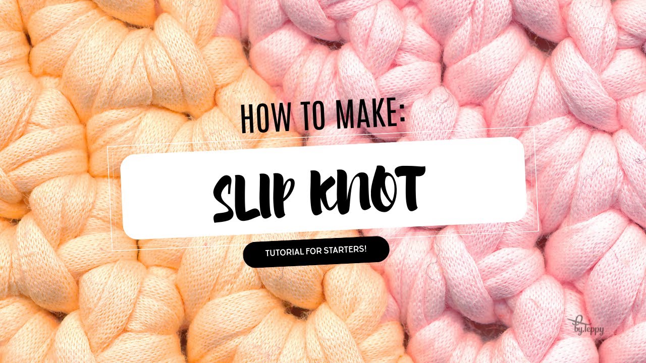 Crochet Basics for Right-Handed: How to make a Slip Knot - YouTube