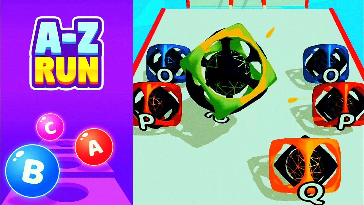 🔠AZ Run - 2048 ABC Runner (Level-111 To 120) Max Level || Relaxing ASMR Puzzle Ball Runner Game ...