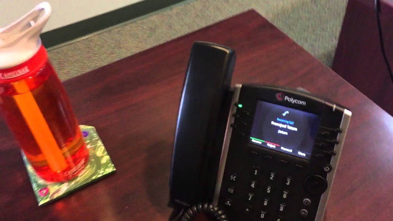 How to transfer calls using Polycom VVX410 handsets - YouTube