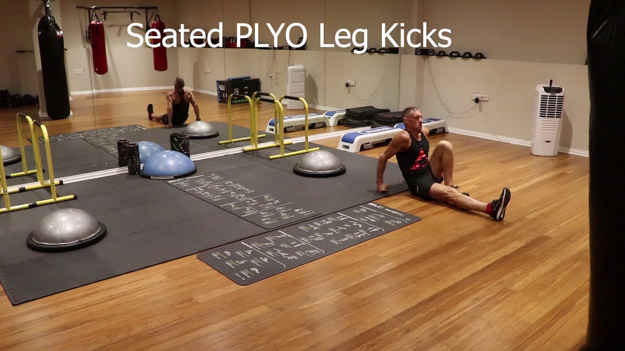 Functional Fitness Workouts - Seated PLYO Leg Kicks - YouTube