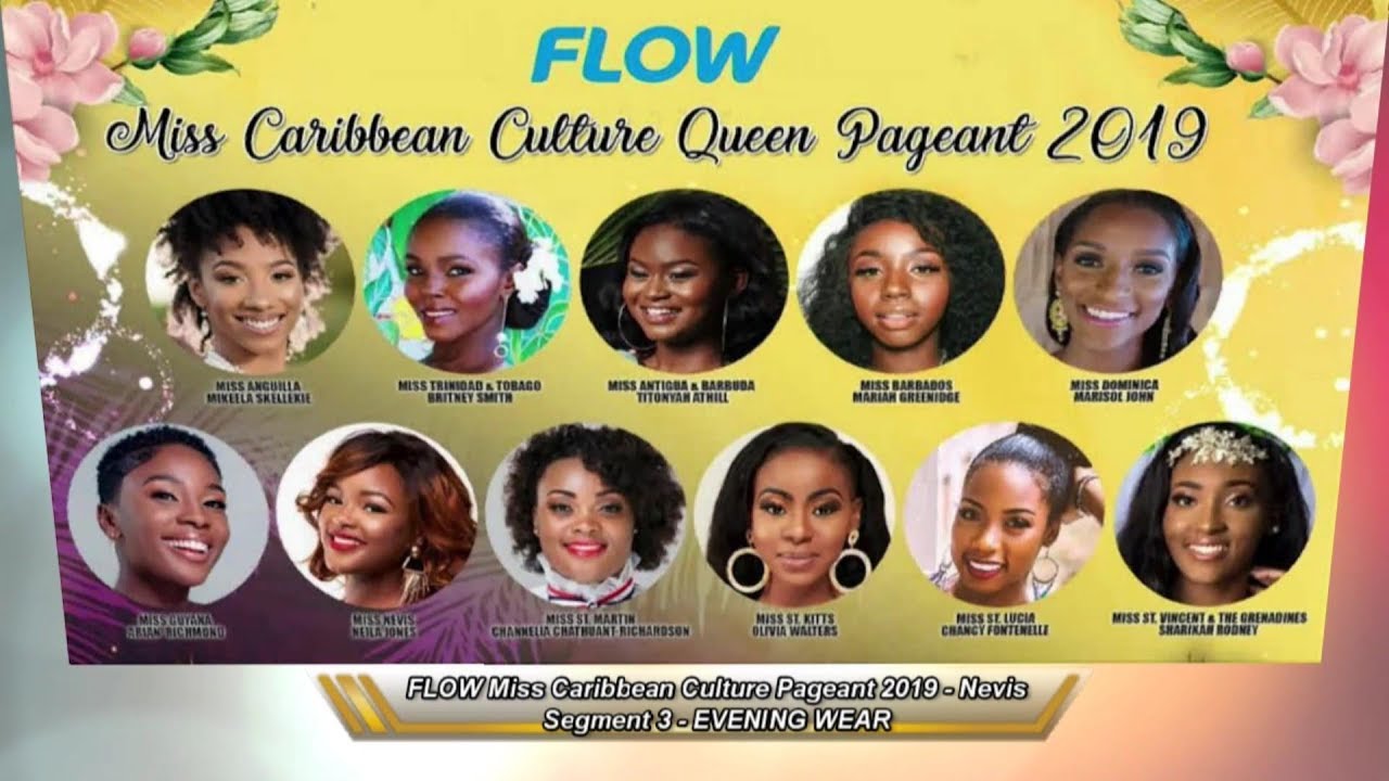 MISS CARIBBEAN CULTURE PAGEANT 2019 - SEGMENT 3 - EVENING WEAR - YouTube