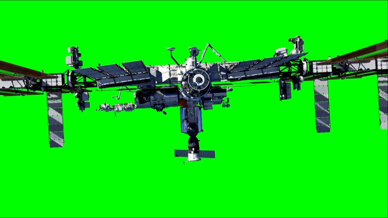 Space Station Green Screen video - YouTube
