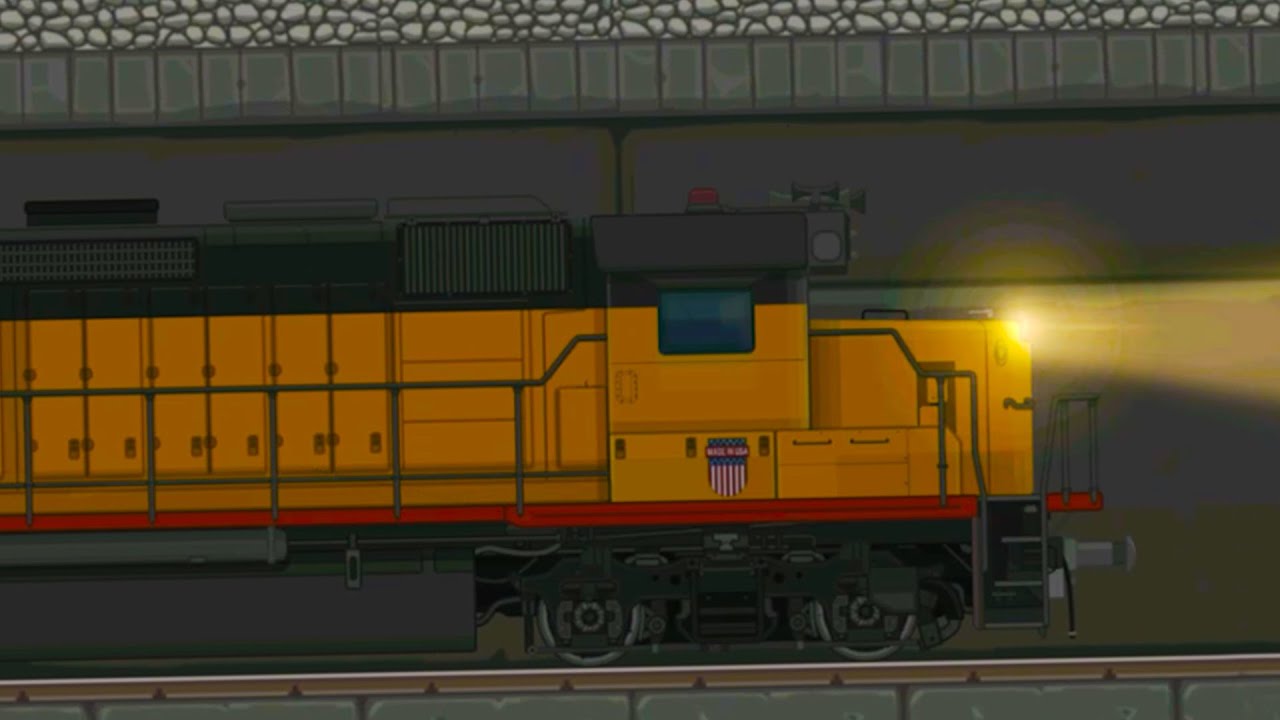 Локомотив EMD GP50 Train Simulator 2D #6 Американский дизель ...