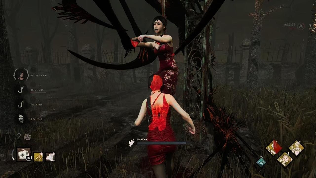 Dead by Daylight near miss hatch escape Ada Wong! - YouTube
