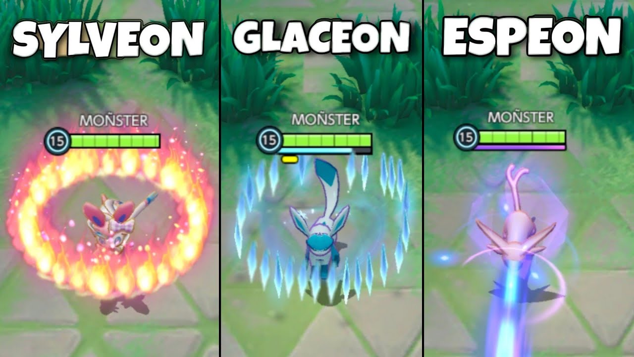 Sylveon Vs Glaceon Vs Espeon | Pokémon UNITE - YouTube
