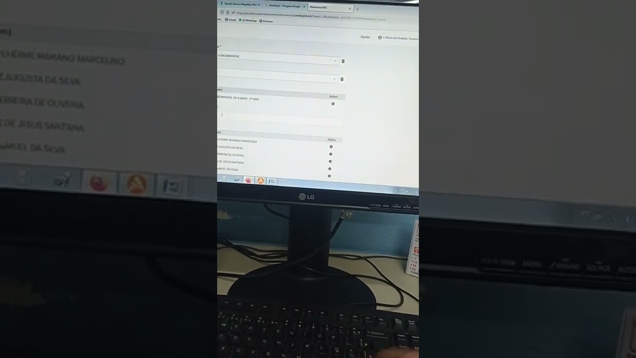 Como incluir aluno novo na plataforma de avaliação e monitoramento do ...