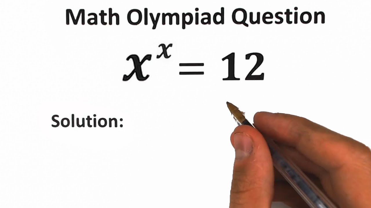 Belgium - Math Olympiad Question | A great approach - YouTube