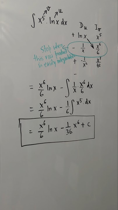 An Algorithm To do Integration by Parts. DI Method/Tabular Method. - YouTube