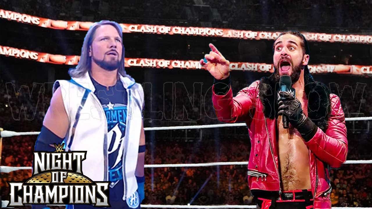 Seth Rollins vs Aj Styles Night of Champions Match Wrestling Show - YouTube