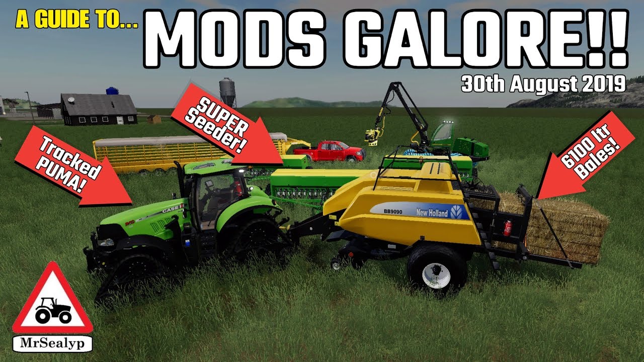 A GUIDE TO... MODS GALORE!! 30th August 2019, Farming Simulator 19, PS4 ...