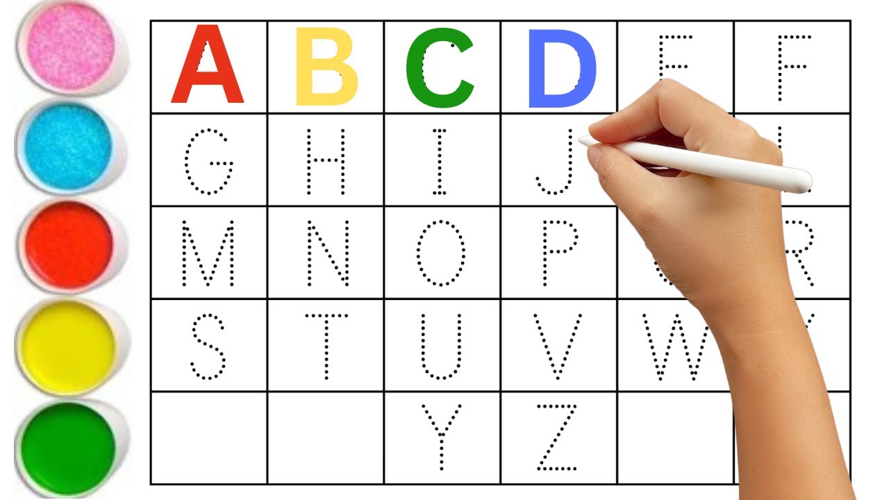 ABC Tracing for Kids ️ | A to Z with Phonics | Learn Alphabet Letters ...