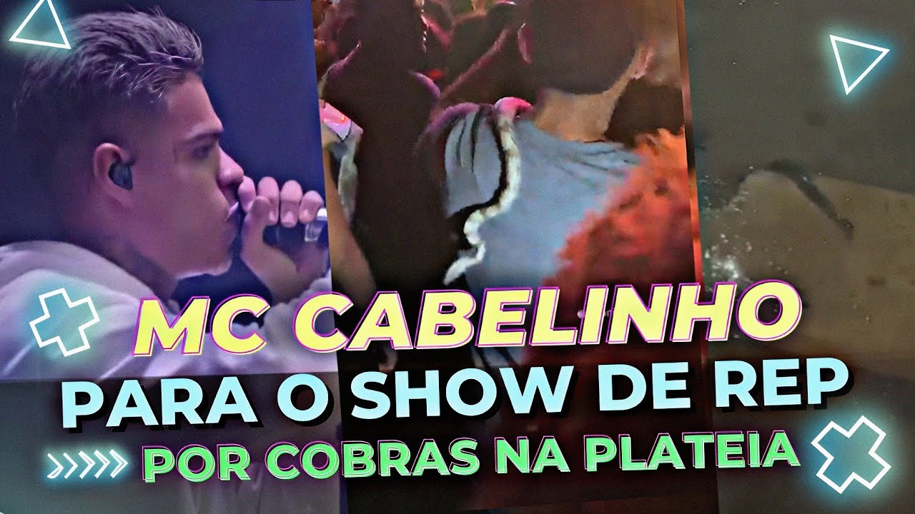 MC CABELINHO PARA SHOW POR COBRAS NA PLATEIA DO EVENTO REP FESTIVAL ...