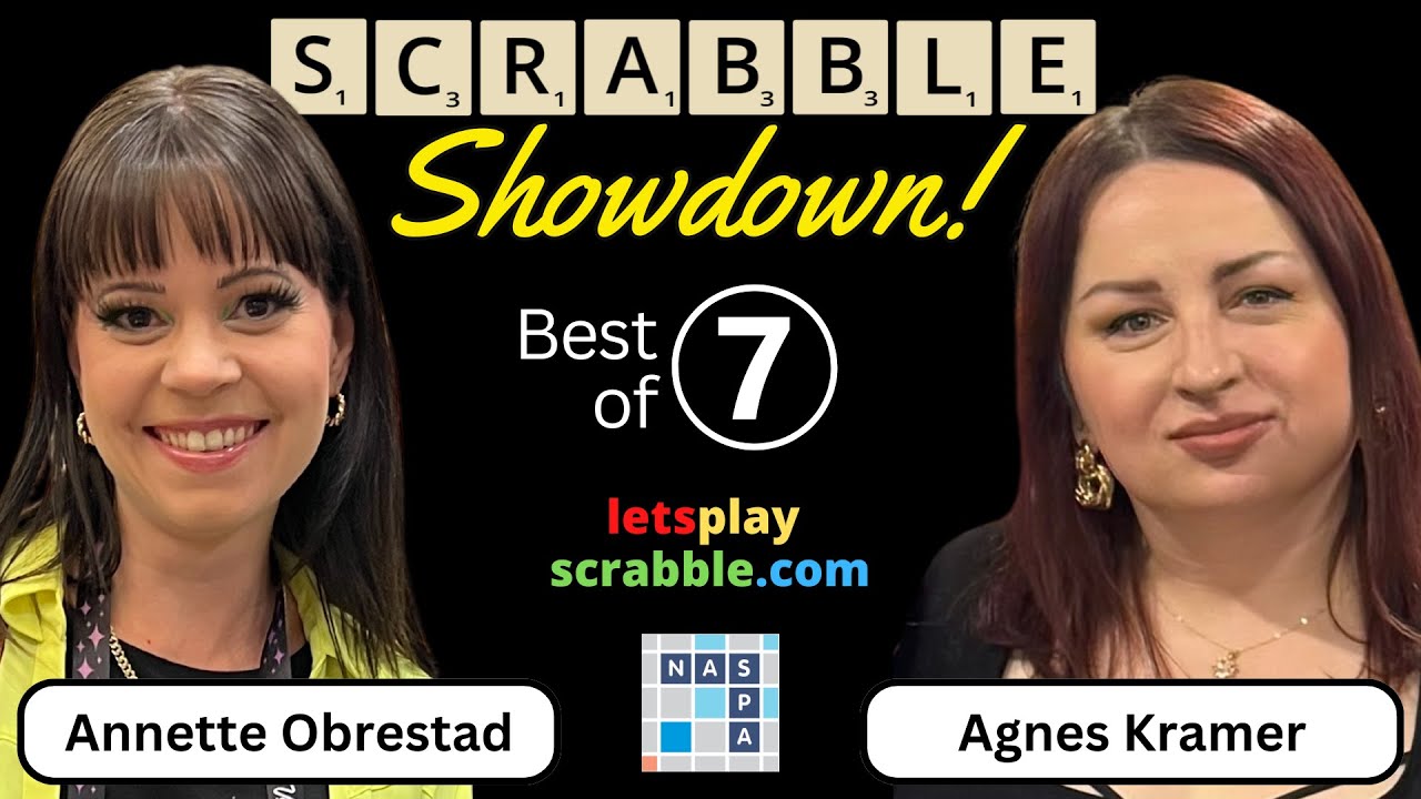 LIVE Scrabble Showdown: Annette Obrestad vs. Agnes Kramer - YouTube
