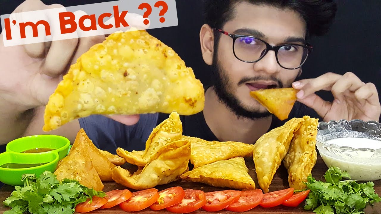 ASMR SAMOSA ( Chicken, Veggie, Lentil ) Crunchy Samosa | Pakistani ...