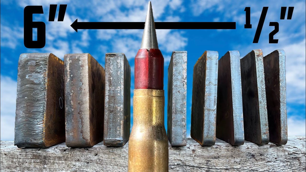 How Much Steel To Stop A 50 Cal SLAP? - YouTube