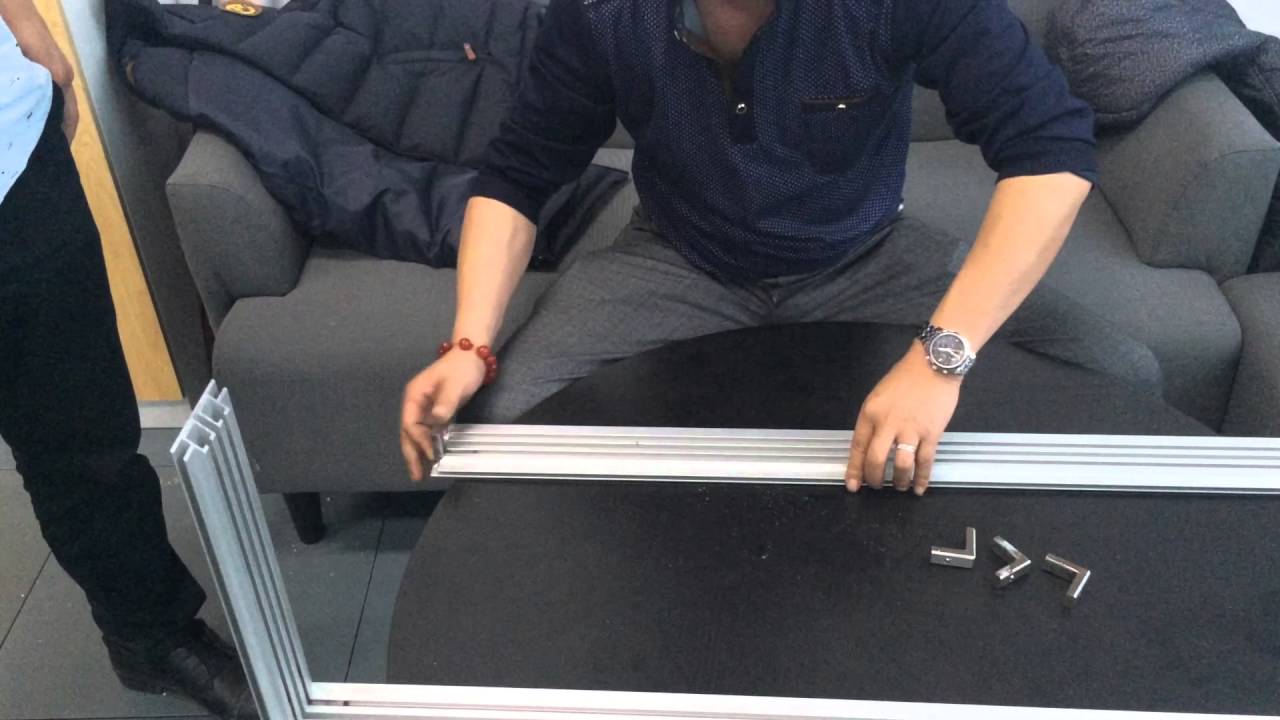 Aluminum Frame Sign Assembly - YouTube